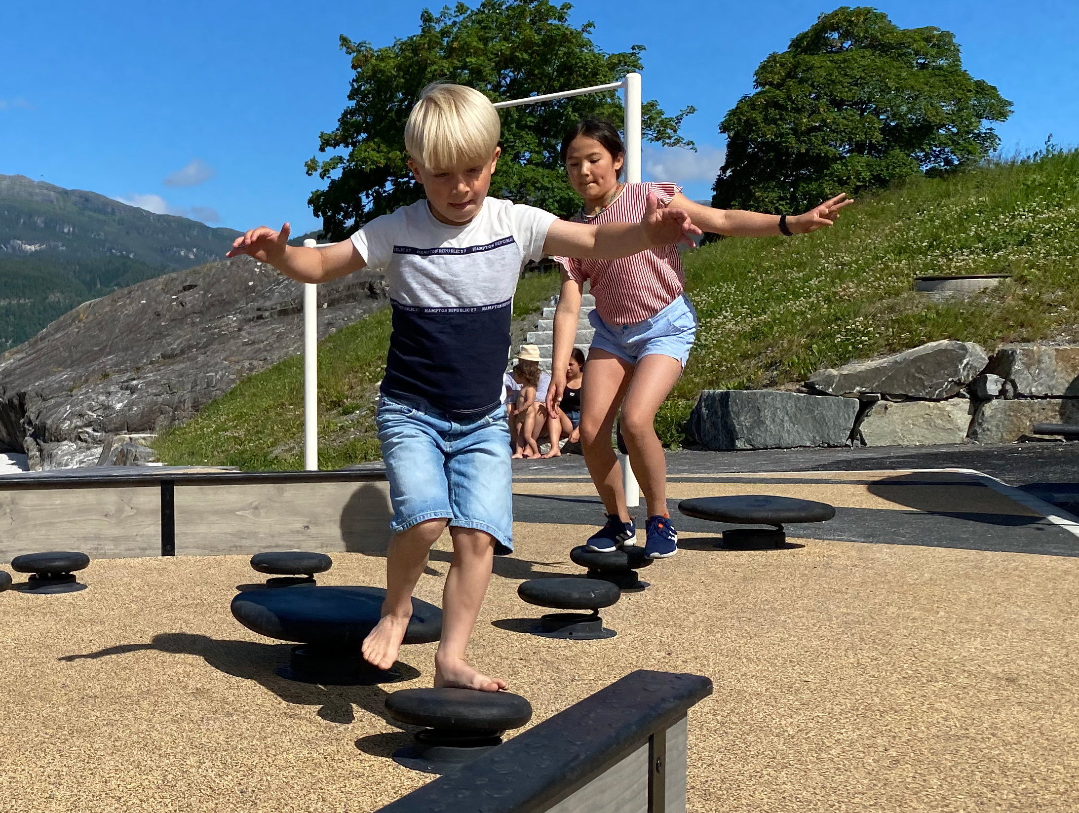 Jumpstone™ high quality bouncing jump pads for playgrounds