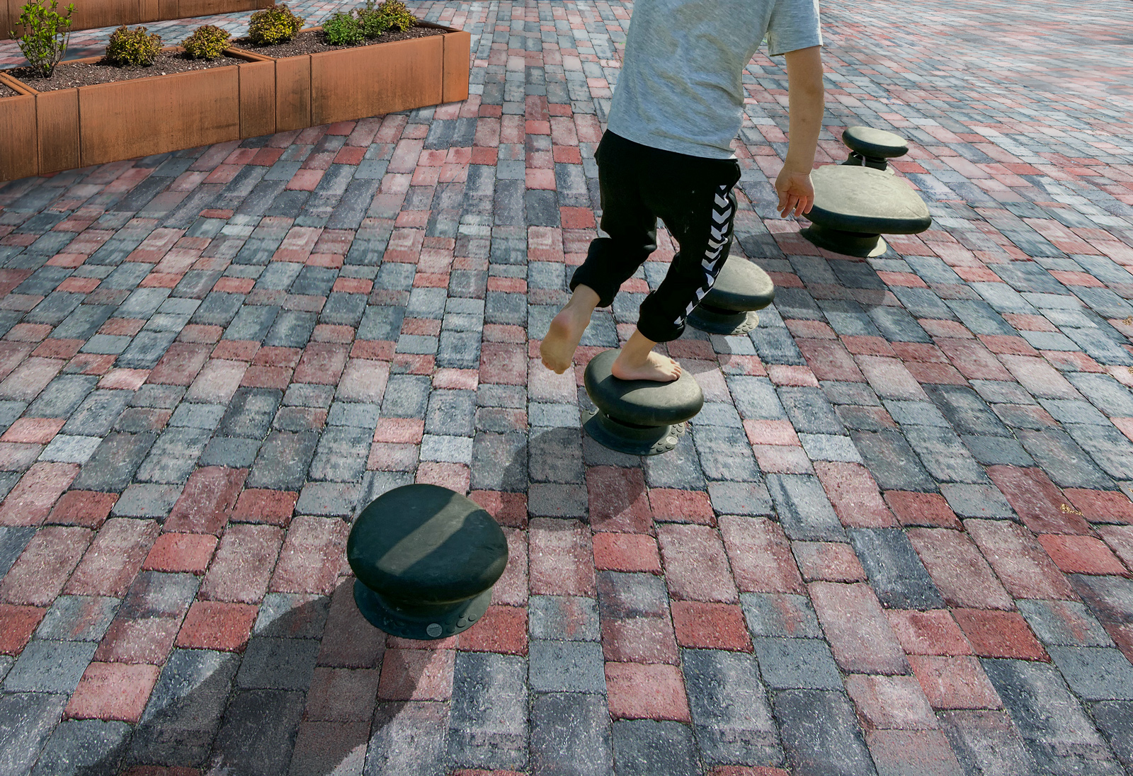 Jumpstone™ high quality bouncing jump pads for playgrounds