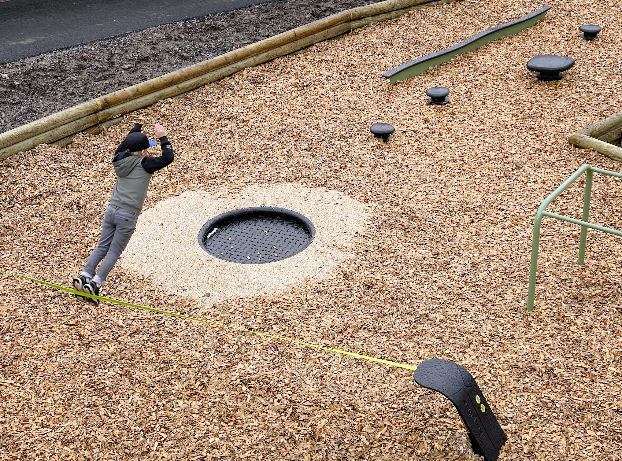 Eurotramp Kids Tramp Playground Loop™ in-ground trampoline